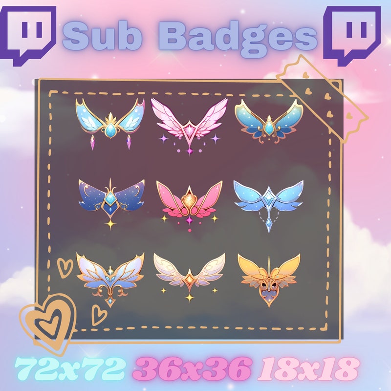 Fairy Badge Twitch - Etsy