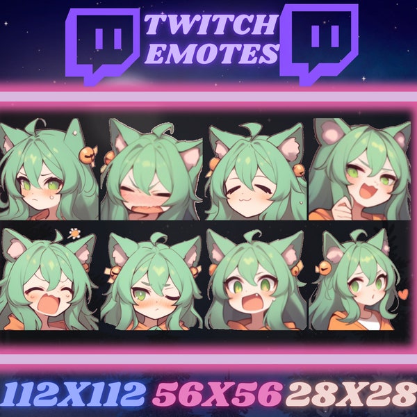 Green Fox Emotes - Etsy