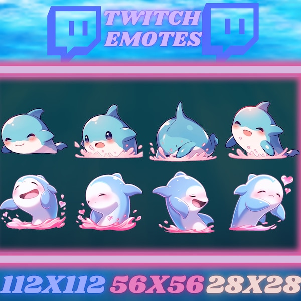 Dolphin Twitch Emotes - Etsy Australia