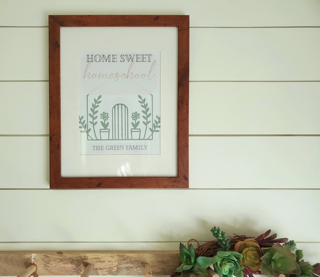 Home Sweet Homeschool Sign, Homeschool Name Banner, Home Sweet ...