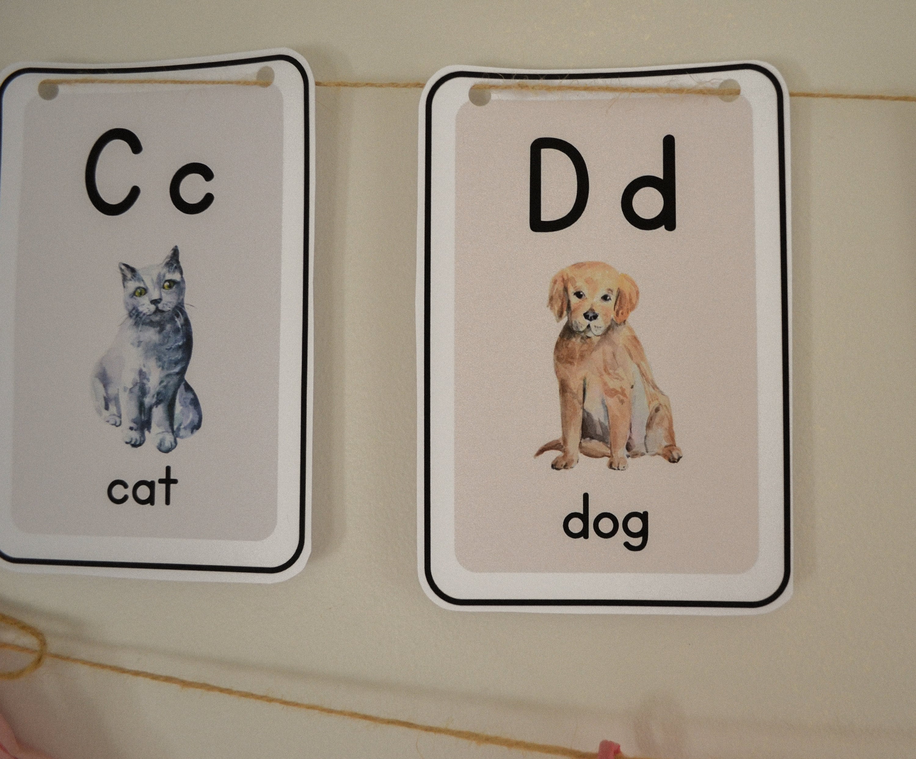 Printable ABC Bunting: Woodland Animal Alphabet Banner (digital ...