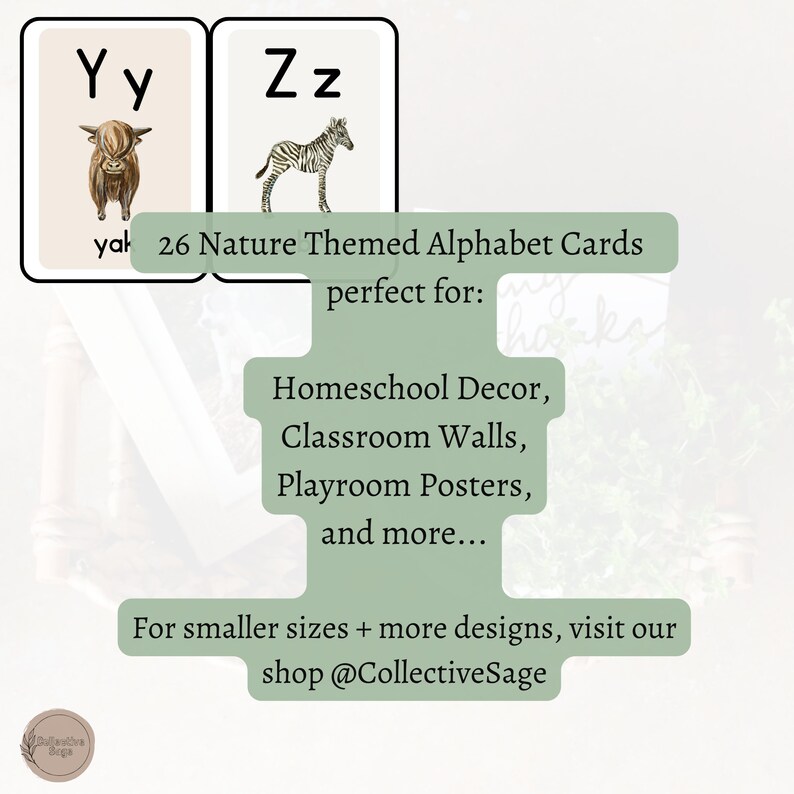 Printable ABC Bunting: Woodland Animal Alphabet Banner (digital ...