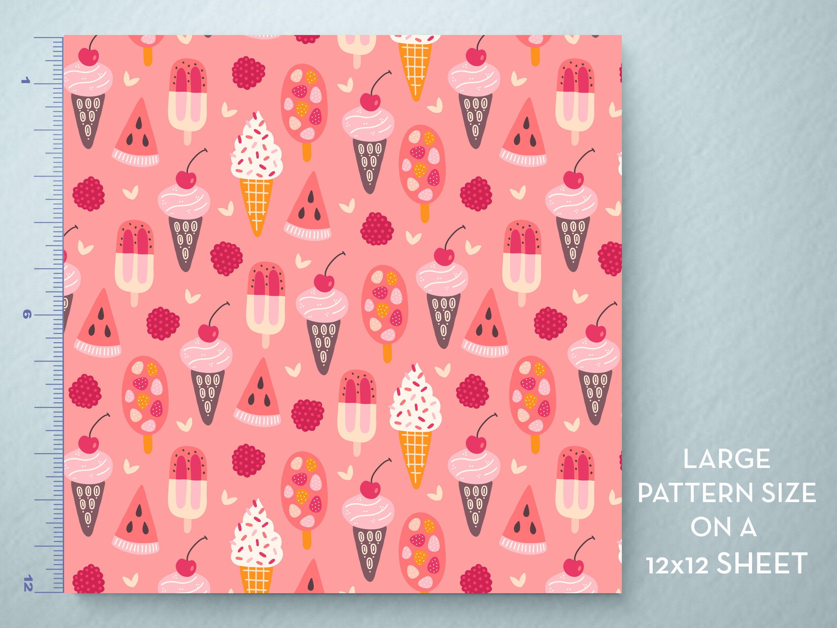 Ice Cream, Watermelon Craft Vinyl, HTV, Indoor Vinyl, Printed Vinyl ...