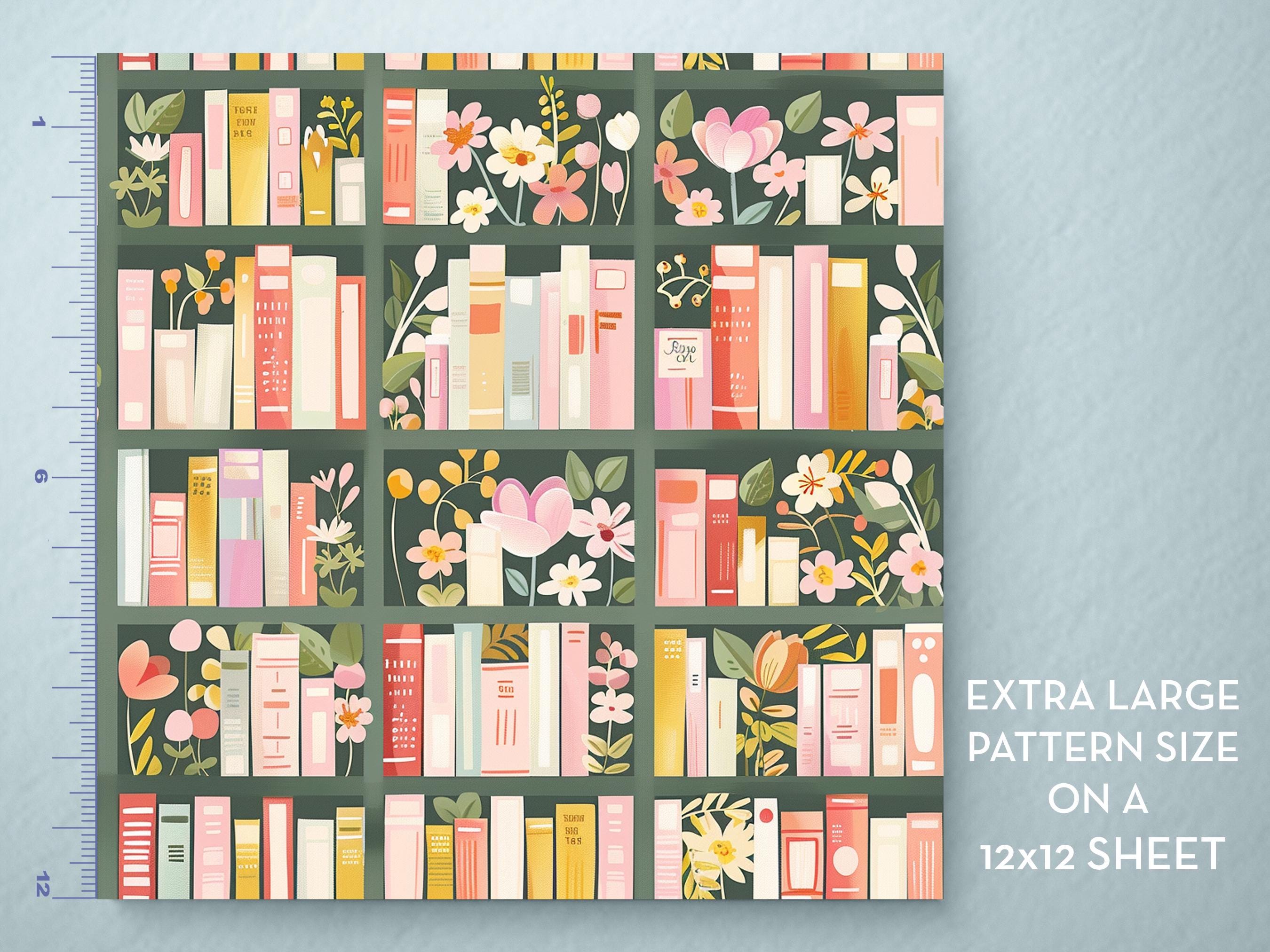 Colorful Bookshelf, Book Lover Vinyl, HTV, Indoor Vinyl, Printed Vinyl ...