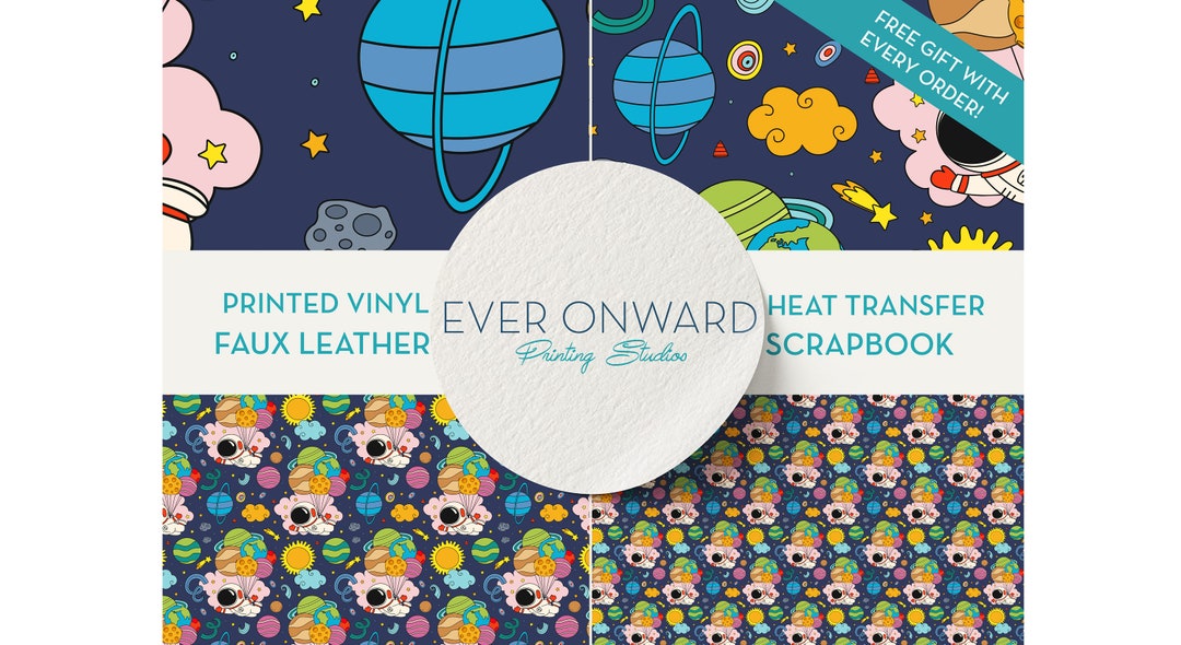 Astronauts and Planets in Space Vinyl, HTV, Indoor Vinyl, Printed Vinyl ...