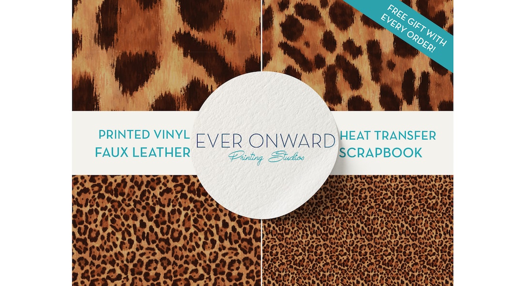 Leopard Print Vinyl, HTV, Indoor Vinyl, Printed Vinyl, Patterned Vinyl ...