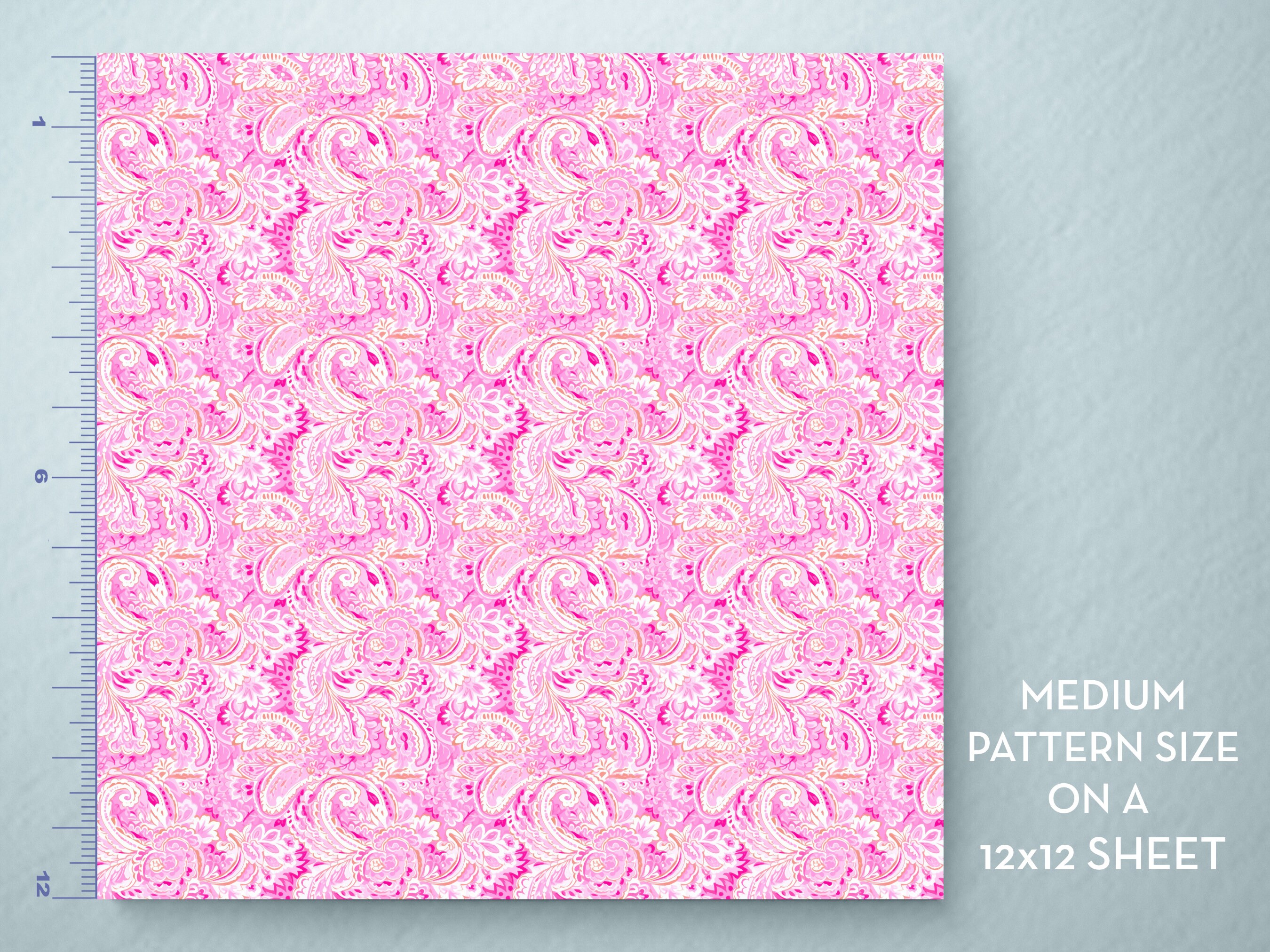 Pink Paisley Vinyl, HTV, Indoor Vinyl, Printed Vinyl, Patterned Vinyl ...