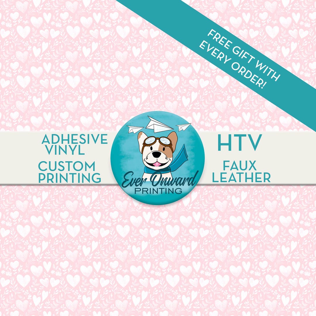 Pink and Whites Hearts Vinyl, HTV, Indoor Vinyl, Printed Vinyl ...