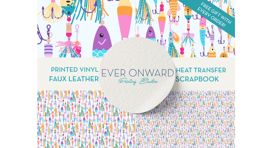 Colorful Fishing Lures Vinyl, HTV, Indoor Vinyl, Printed Vinyl ...