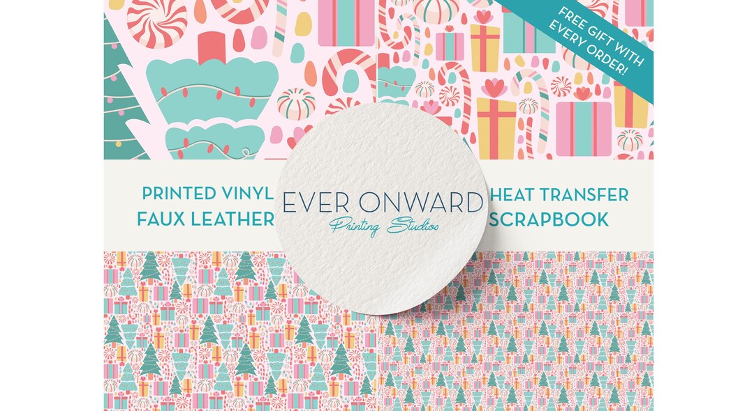 Christmas Trees & Presents Vinyl, HTV, Indoor Vinyl, Printed Vinyl ...