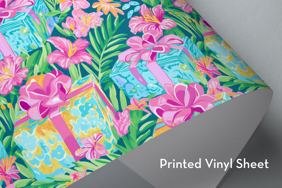 Tropical Birthday Present Vinyl, HTV, Indoor Vinyl, Printed Vinyl ...