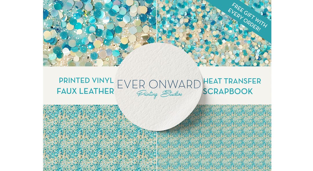 Ocean Confetti Vinyl, HTV, Indoor Vinyl, Printed Vinyl, Patterned Vinyl ...