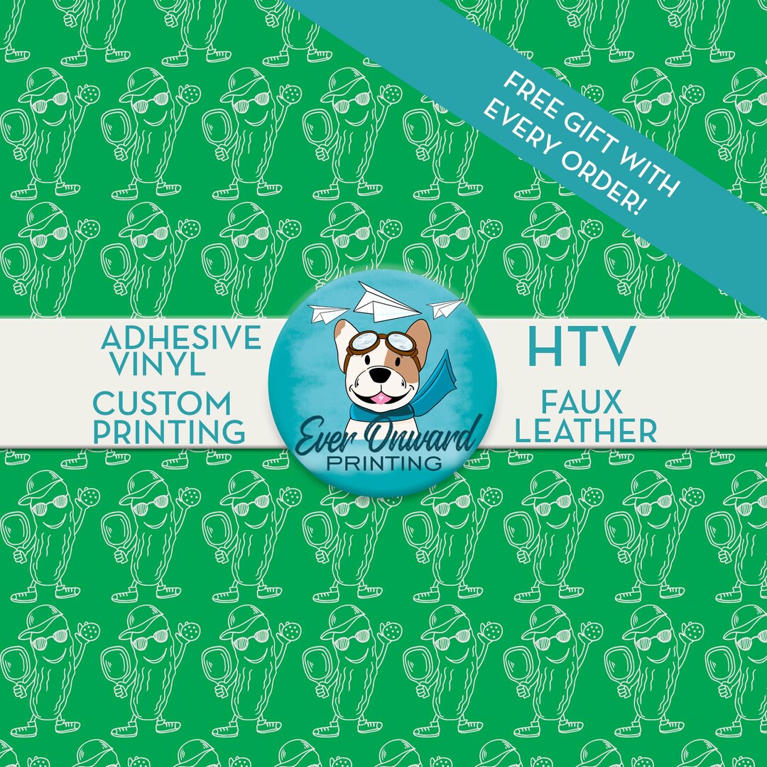 Pickleball Mascot Fella Vinyl, HTV, Indoor Vinyl, Printed Vinyl ...