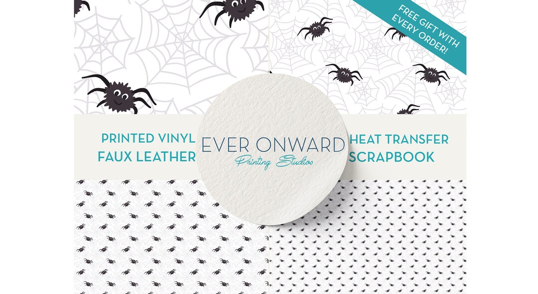 Halloween Spider Vinyl, HTV, Indoor Vinyl, Printed Vinyl, Patterned ...