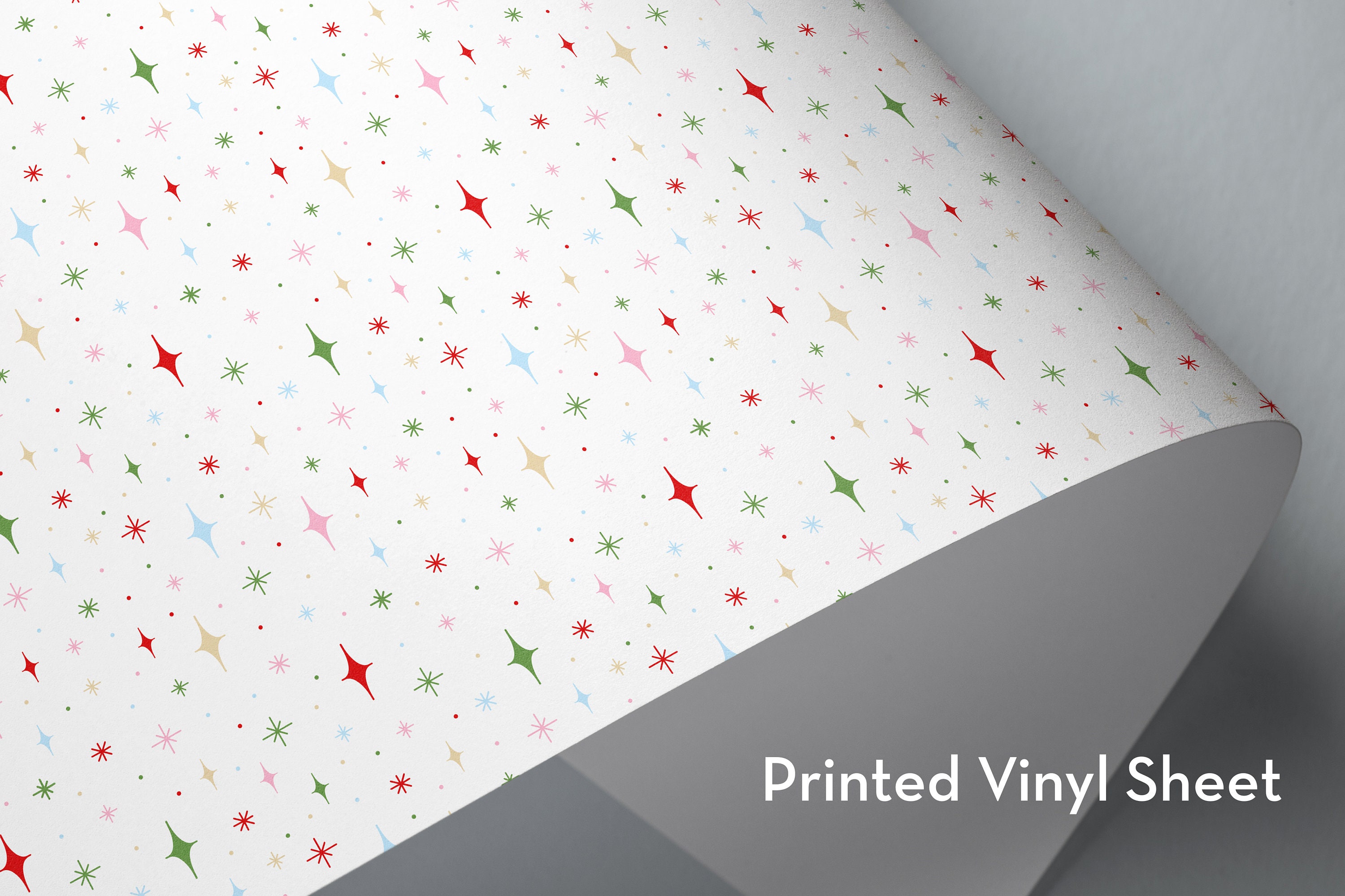 Christmas Stars Vinyl, HTV, Indoor Vinyl, Printed Vinyl, Patterned ...