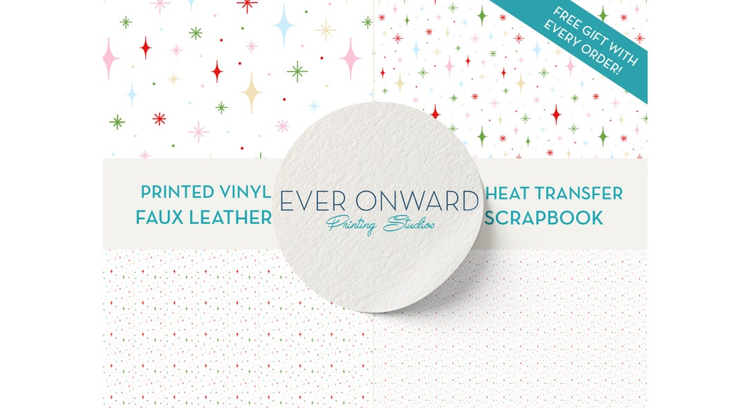 Christmas Stars Vinyl, HTV, Indoor Vinyl, Printed Vinyl, Patterned ...