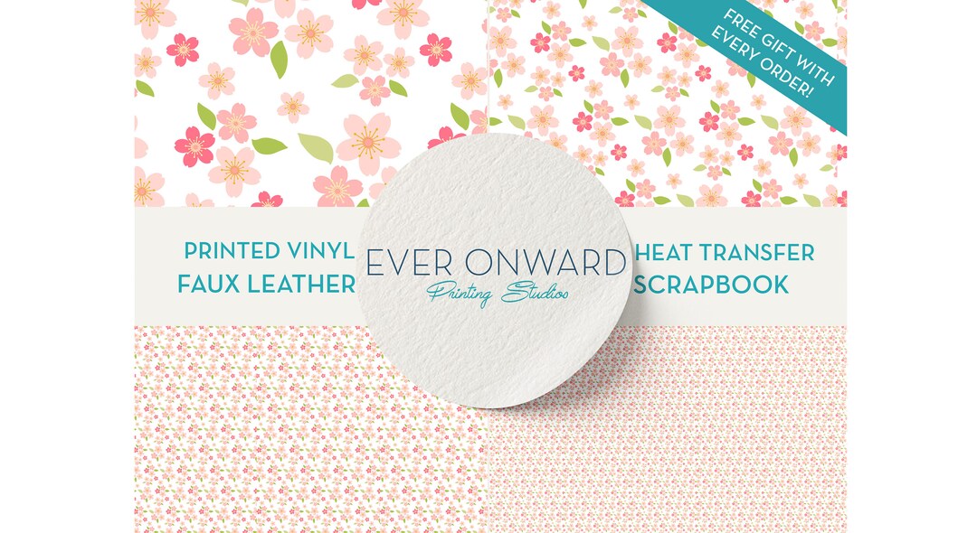 Cherry Blossoms Spring Vinyl, HTV, Indoor Vinyl, Printed Vinyl ...