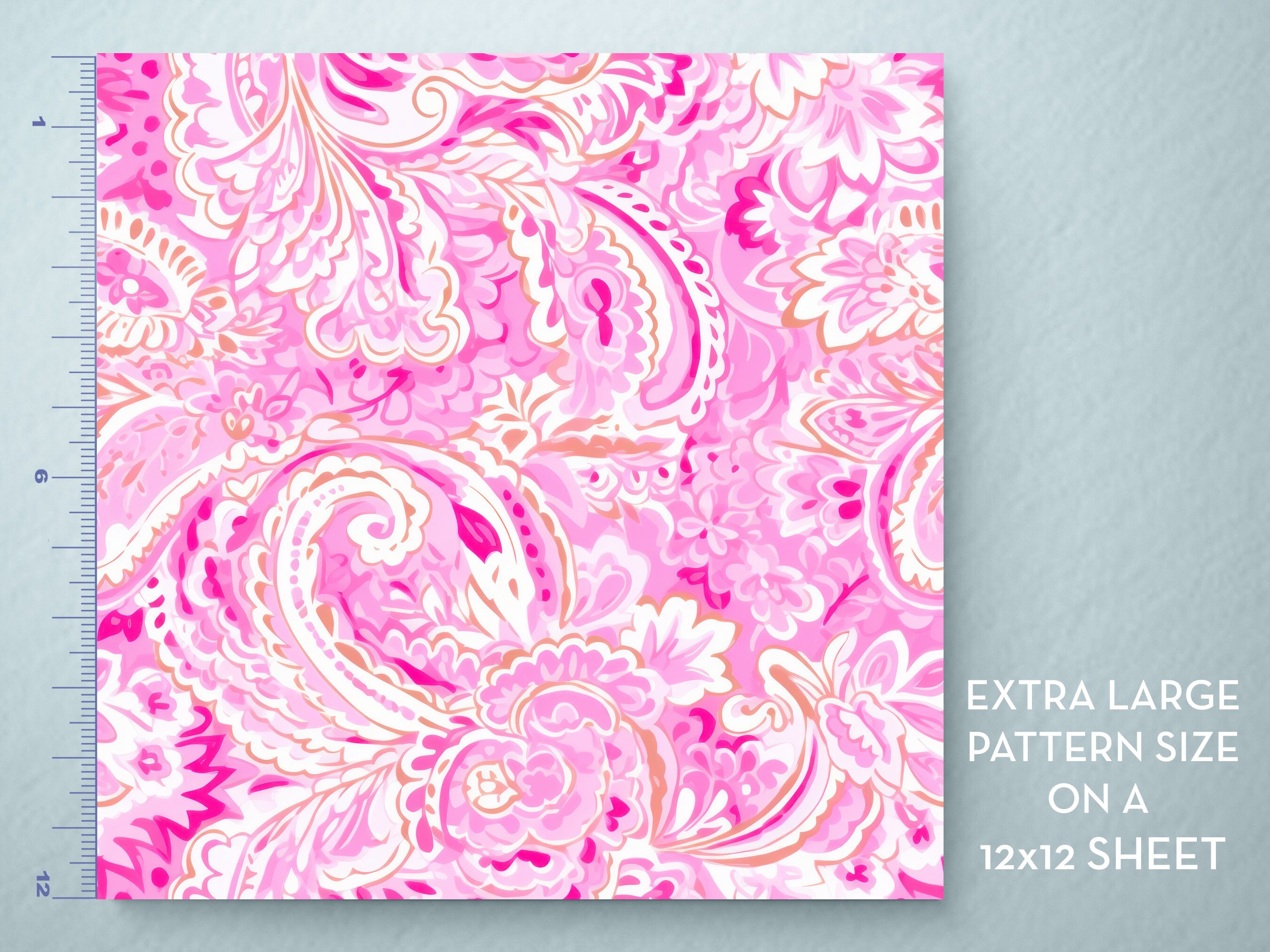 Pink Paisley Vinyl, HTV, Indoor Vinyl, Printed Vinyl, Patterned Vinyl ...