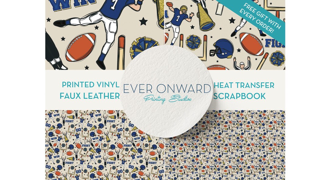 Football Game Day Vinyl, HTV, Indoor Vinyl, Printed Vinyl, Patterned ...