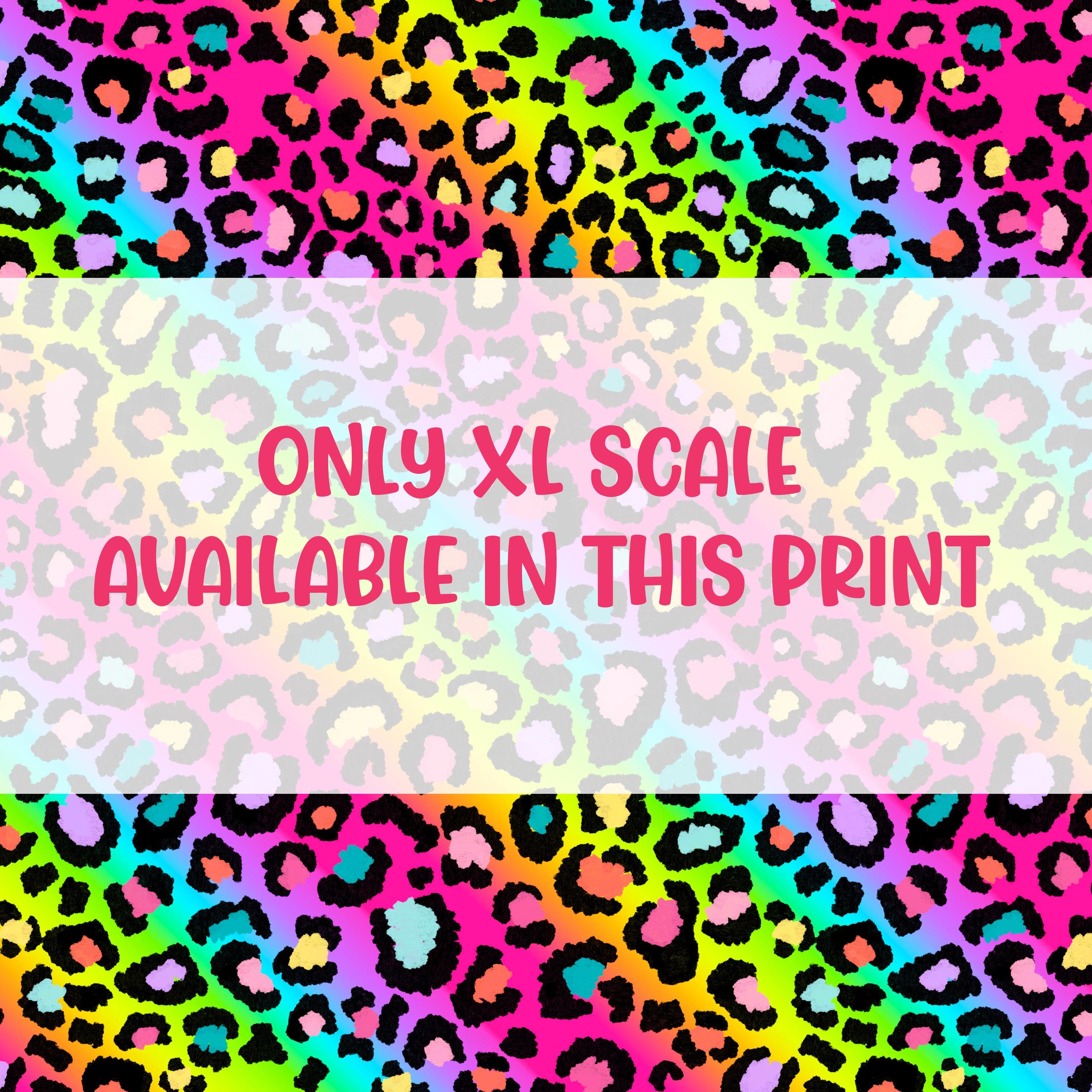 Rainbow Leopard Vinyl, HTV, Indoor Vinyl, Printed Vinyl, Patterned ...