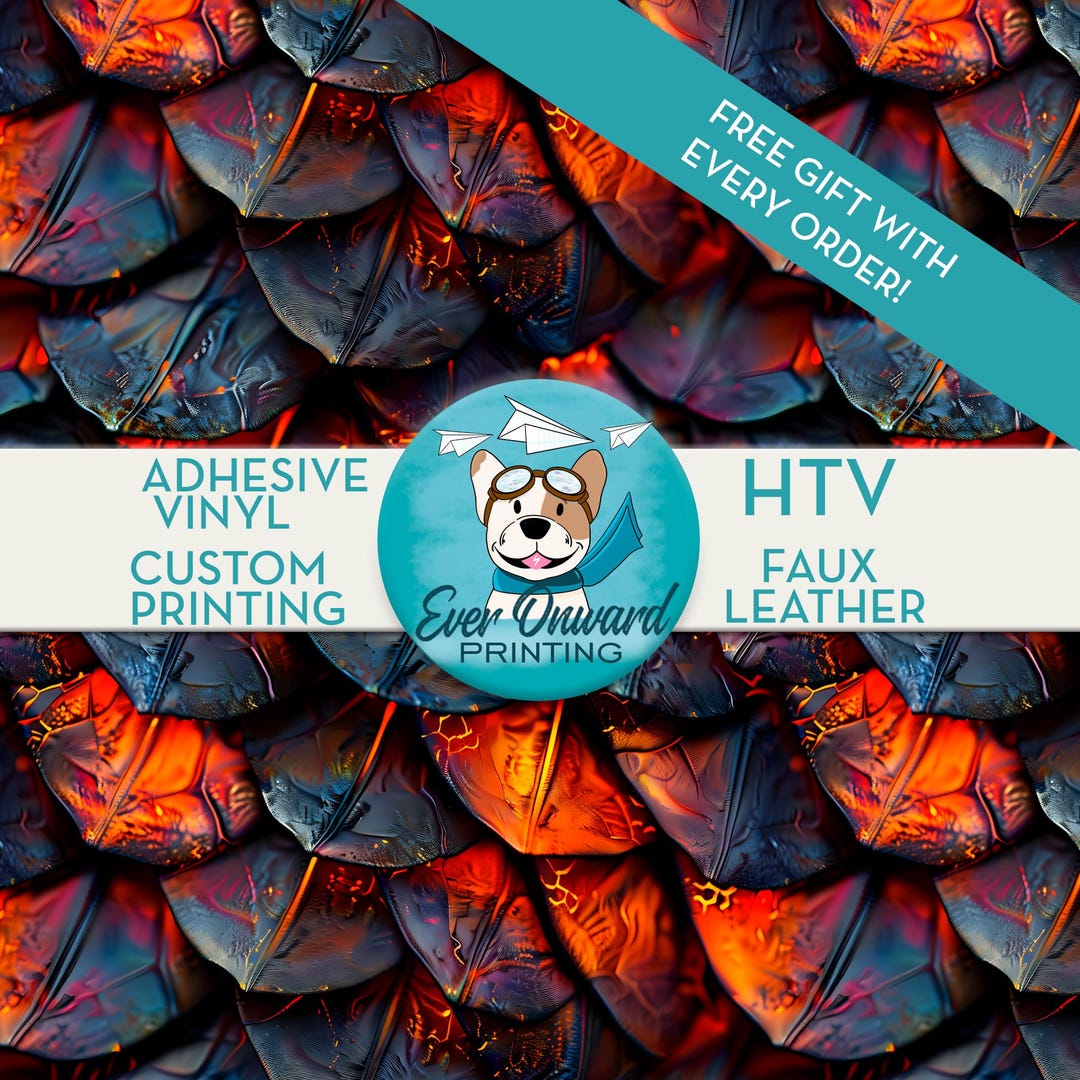 Black Fire Dragon Lava Vinyl, HTV, Indoor Vinyl, Printed Vinyl ...