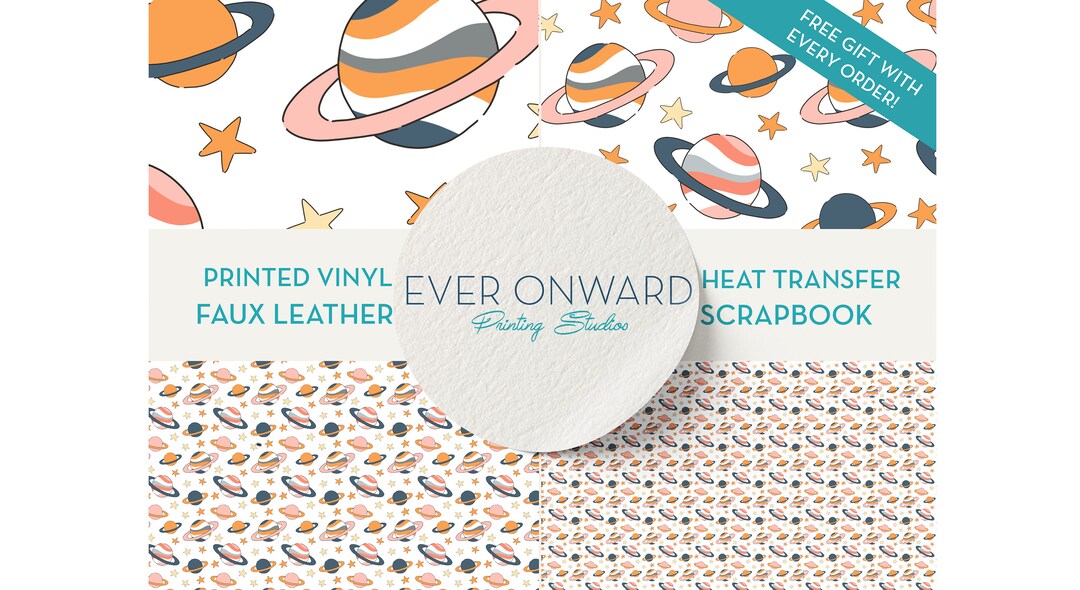 Planets and Stars Vinyl, HTV, Indoor Vinyl, Printed Vinyl, Patterned ...