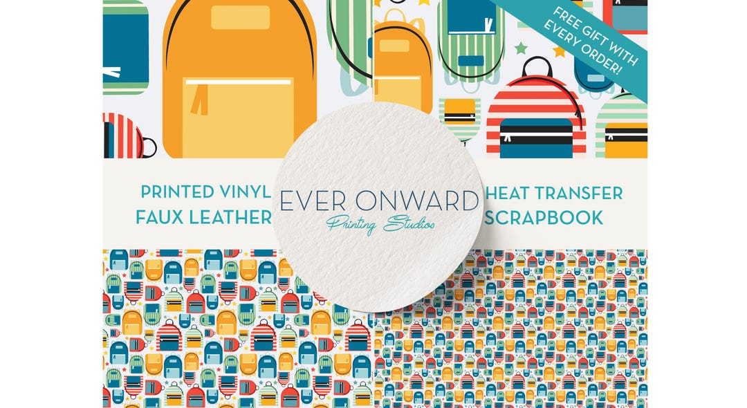 Cute Backpacks Vinyl, HTV, Indoor Vinyl, Printed Vinyl, Patterned Vinyl ...