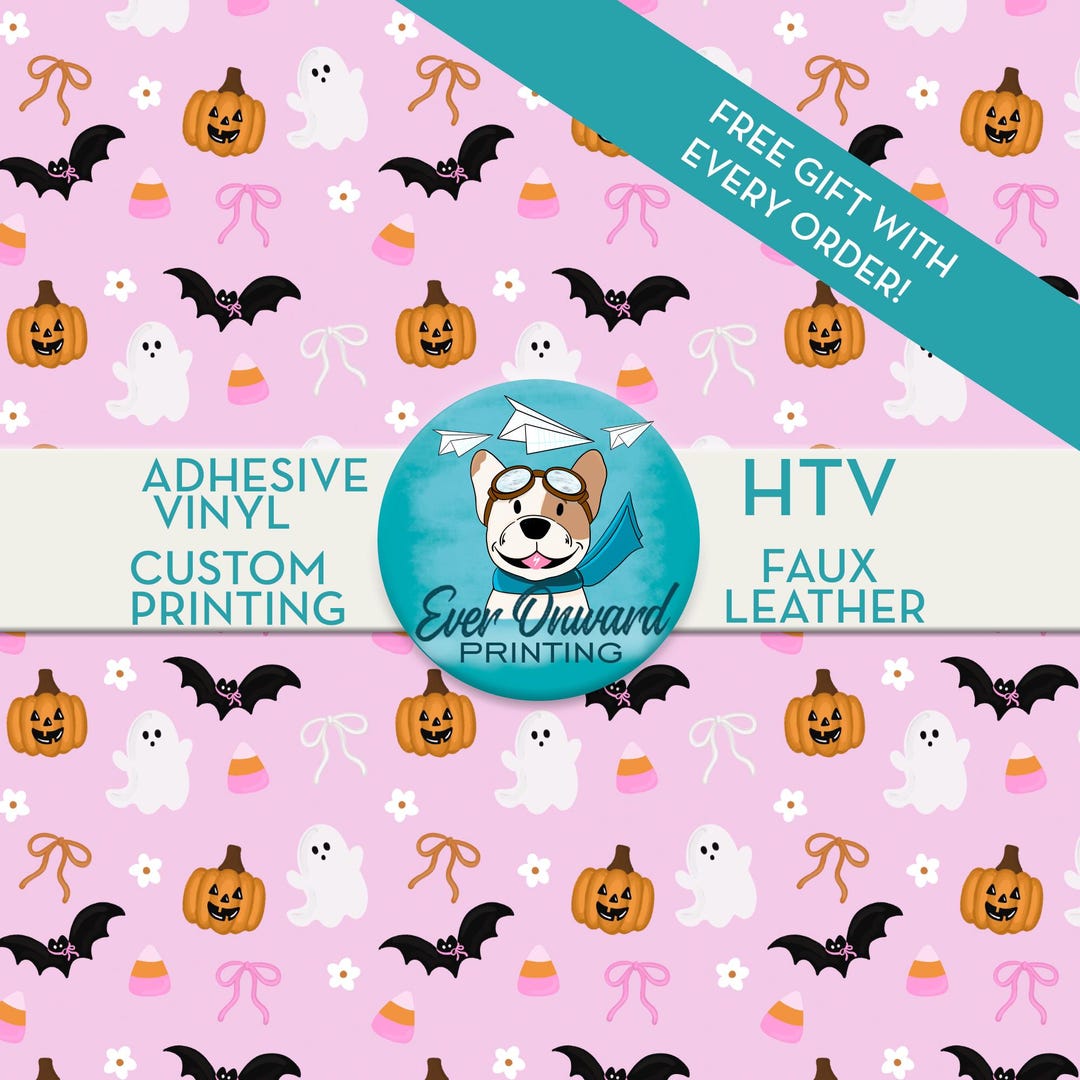 Halloween Bats and Pumpkins, HTV, Indoor Vinyl, Printed Vinyl ...