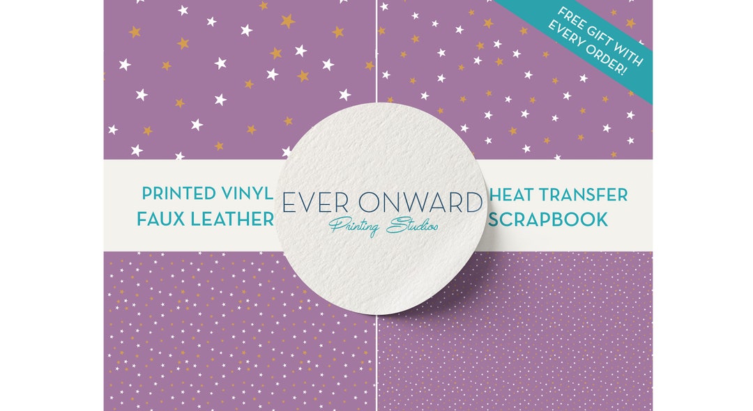 Purple Stars Vinyl, HTV, Indoor Vinyl, Printed Vinyl, Patterned Vinyl ...