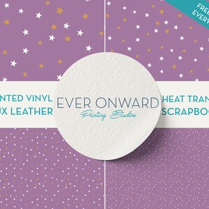 Purple Stars Vinyl, HTV, Indoor Vinyl, Printed Vinyl, Patterned Vinyl ...