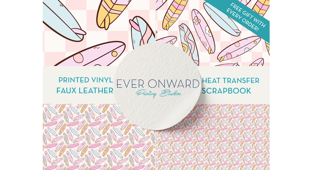 Surfboard Vinyl, HTV, Indoor Vinyl, Printed Vinyl, Patterned Vinyl ...