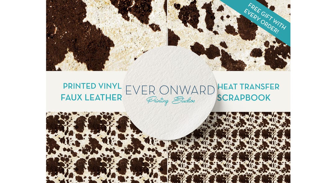 Cowhide Vinyl, HTV, Indoor Vinyl, Printed Vinyl, Patterned Vinyl ...