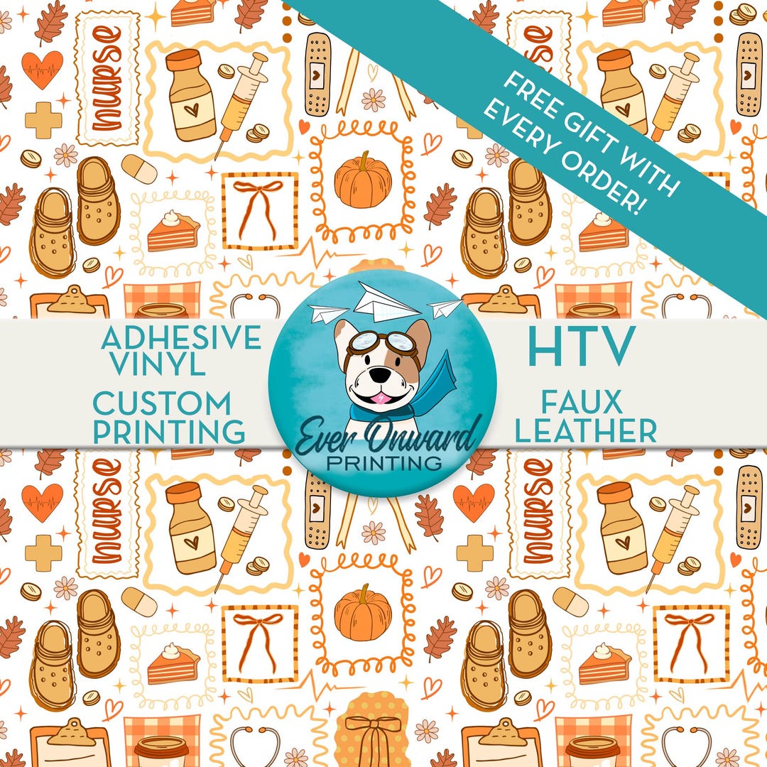 Autumn Nursing Vinyl, HTV, Indoor Vinyl, Printed Vinyl, Patterned Vinyl ...