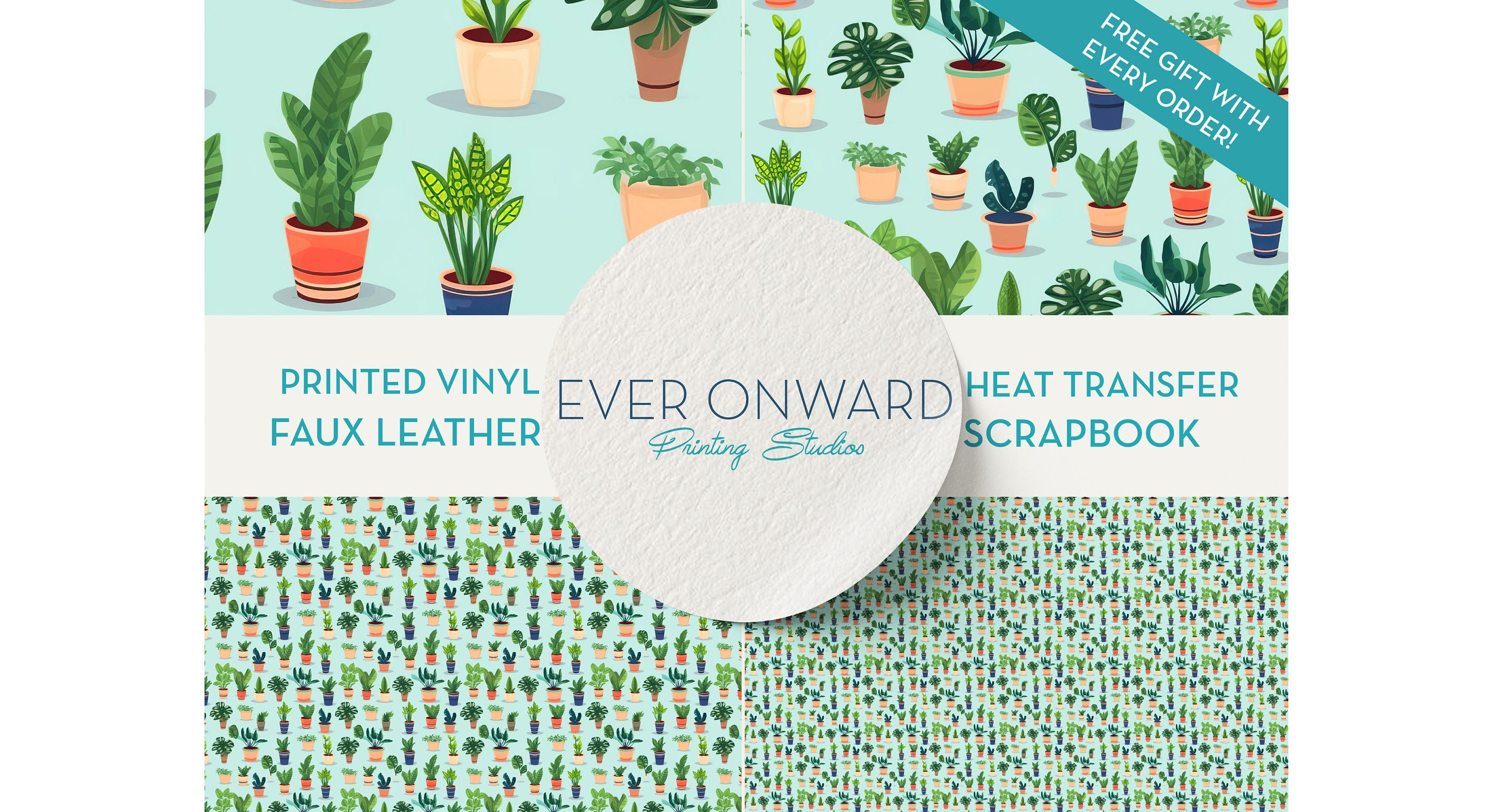 Cute House Plants Vinyl HTV Indoor Vinyl Printed Vinyl - Etsy