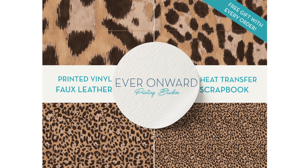 Leopard Print Vinyl, HTV, Indoor Vinyl, Printed Vinyl, Patterned Vinyl ...