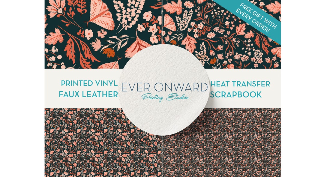 Dark Pink Boho Vinyl, HTV, Indoor Vinyl, Printed Vinyl, Patterned Vinyl ...