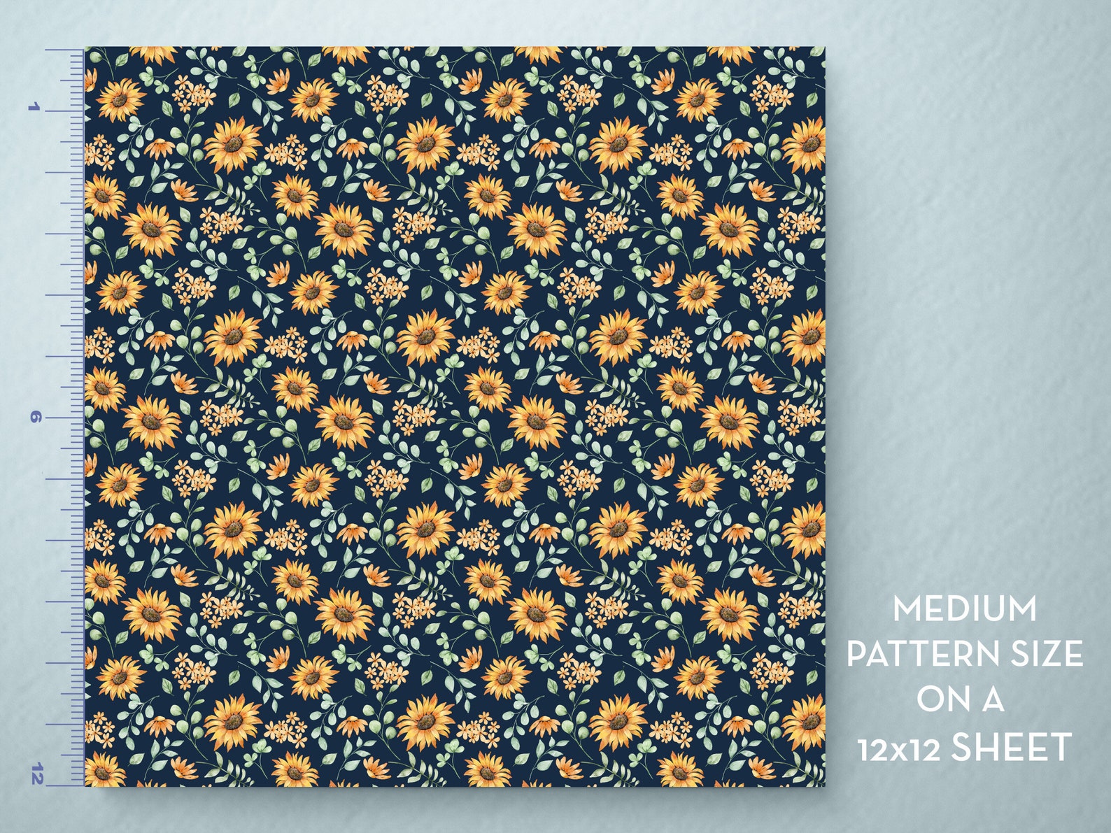 Sunflowers Vinyl, HTV, Indoor Vinyl, Printed Vinyl, Patterned Vinyl ...