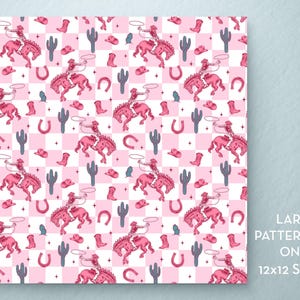 Pink Western Cowgirl Vinyl, HTV, Indoor Vinyl, Printed Vinyl, Patterned ...