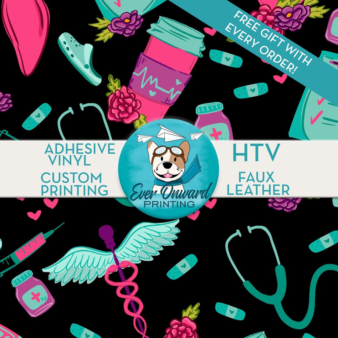 Nursing Medical & Coffee, HTV, Indoor Vinyl, Printed Vinyl, Patterned ...