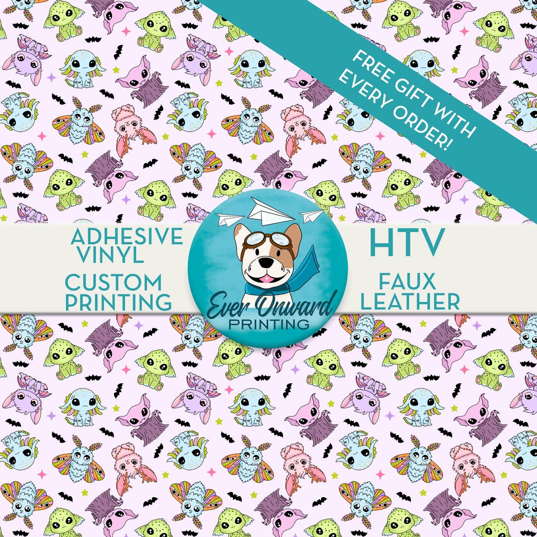 Cute Cryptid Monsters Vinyl, HTV, Indoor Vinyl, Printed Vinyl ...
