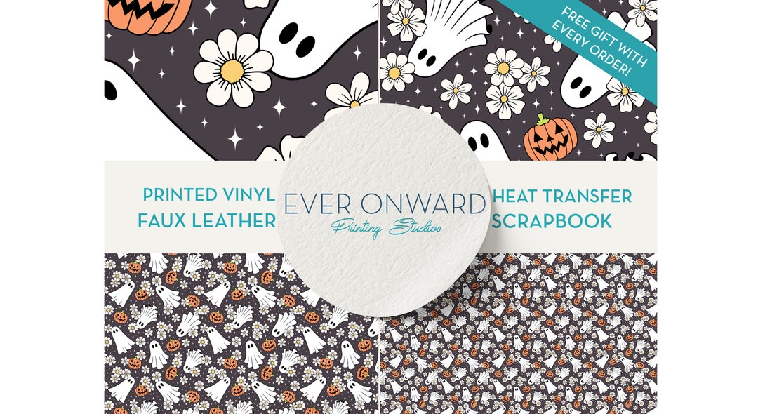 Cute Halloween Ghosts Vinyl, HTV, Indoor Vinyl, Printed Vinyl ...