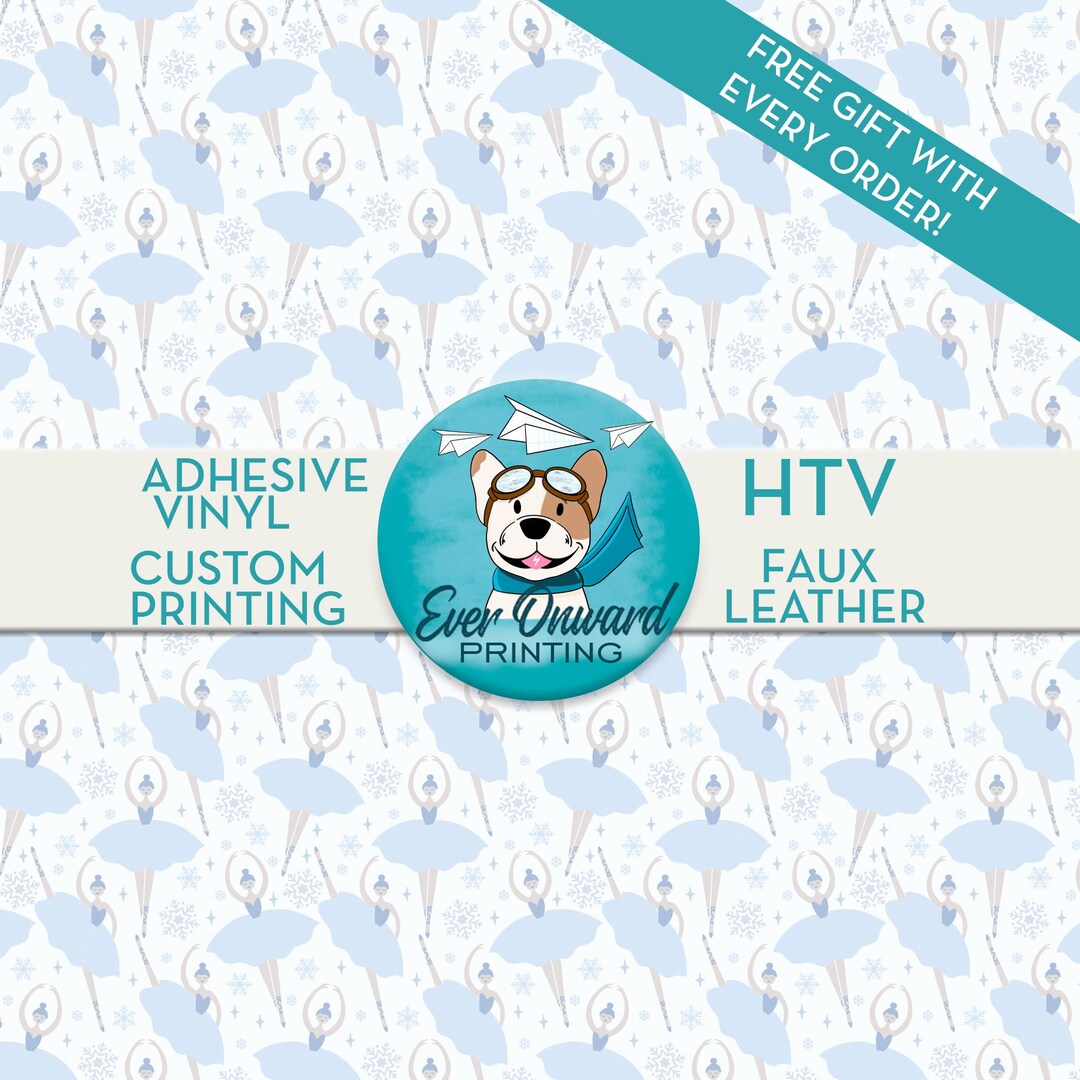 Winter Ballerina Dancer, HTV, Indoor Vinyl, Printed Vinyl, Patterned ...