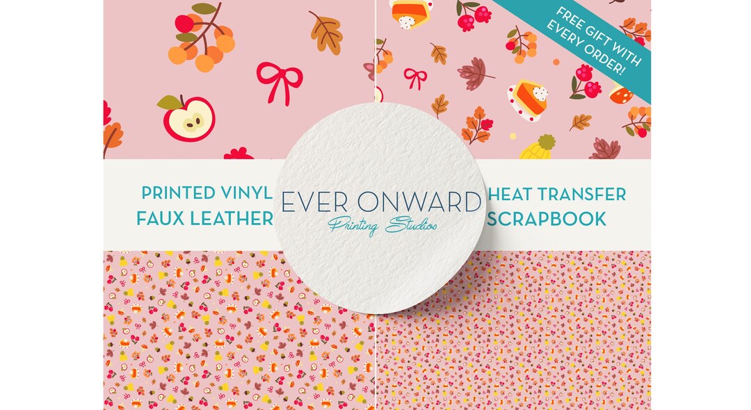 Autumn Treats Vinyl, HTV, Indoor Vinyl, Printed Vinyl, Patterned Vinyl ...