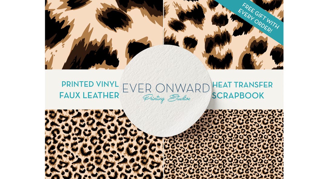Leopard Print Vinyl, HTV, Indoor Vinyl, Printed Vinyl, Patterned Vinyl ...