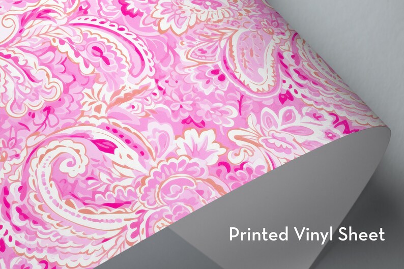Pink Paisley Vinyl, HTV, Indoor Vinyl, Printed Vinyl, Patterned Vinyl ...