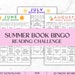 Monthly Book Bingo Printable Reading Activity, 2025 Reading Challenge ...
