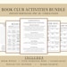 Printable Book Club Activity Guide, Book Club Icebreakers and Games ...