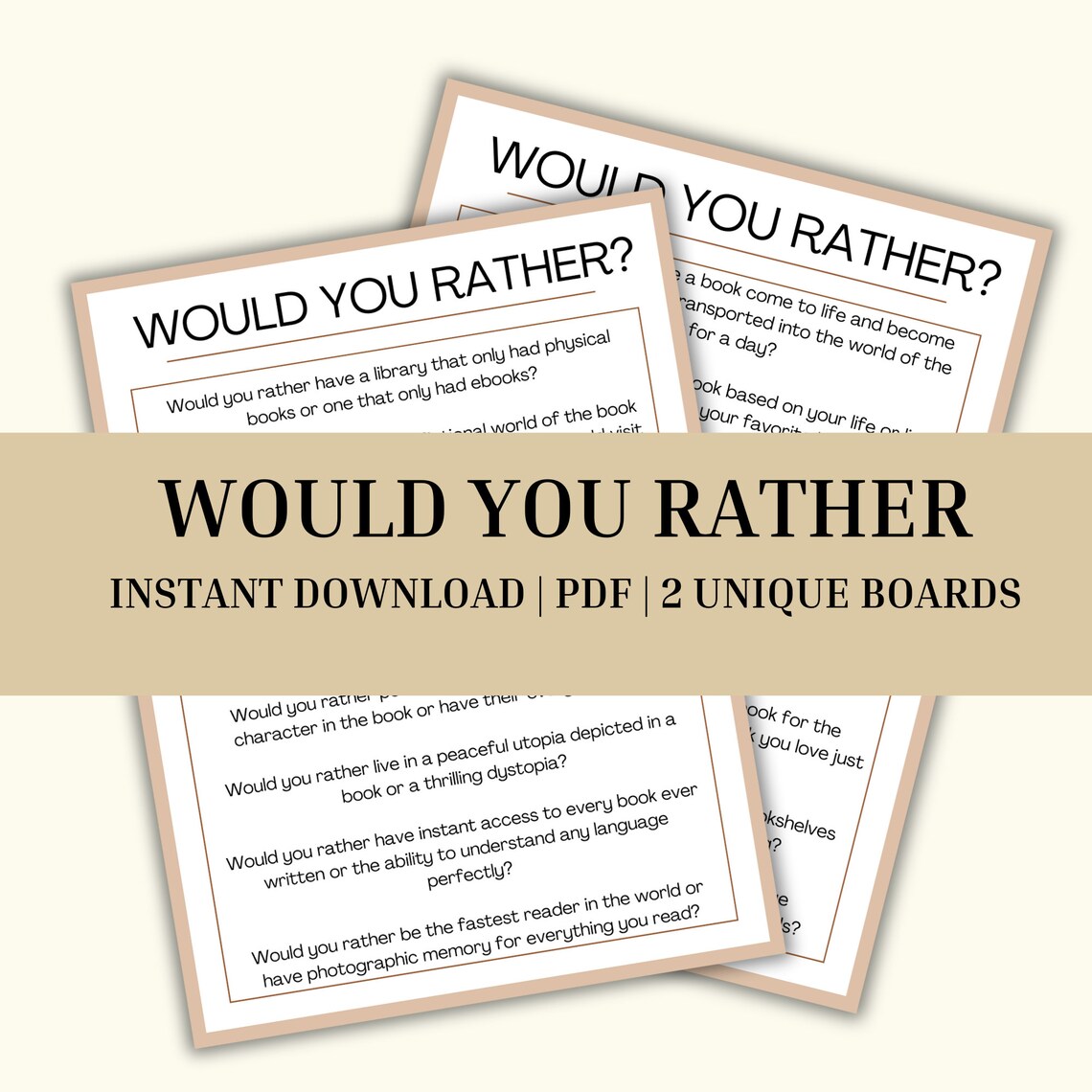 Printable Book Club Activity Guide, Book Club Icebreakers and Games ...