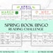 Monthly Book Bingo Printable Reading Activity, 2024 Reading Challenge ...