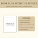 Printable Book Club Activity Guide, Book Club Icebreakers and Games ...
